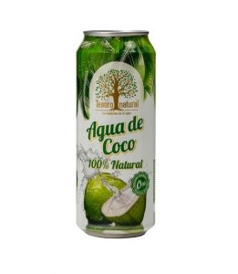 AGUA DE COCO TESORO NATURAL LATA 500 ML PACK 12 UDS - La Tiendona